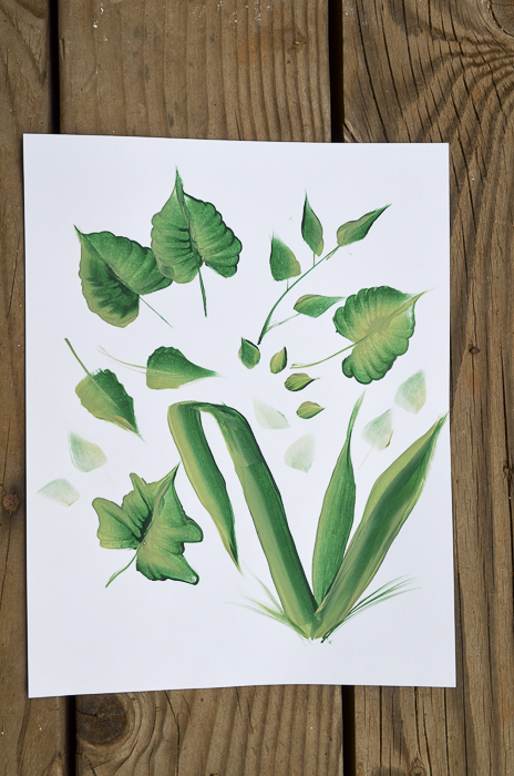 How To Paint Leaves In Acrylics Pamela Groppe Art