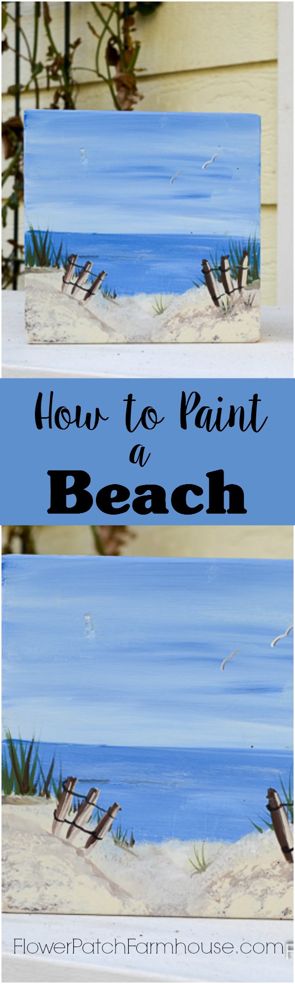 Paint a Beautiful Beach Scene - Pamela Groppe Art - Acrylic Painting for Beginners