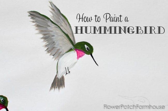 Paint a Hummingbird - Pamela Groppe Art - Acrylic Painting for Beginners