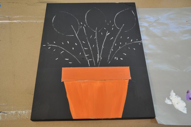 Paint Lilacs and Tulips in a Pot - Pamela Groppe Art - Acrylic Painting ...