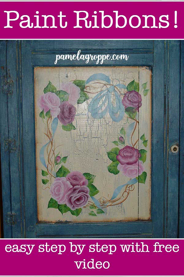 Paint Ribbons in Acrylics Easy & Fun - Pamela Groppe Art - Acrylic ...