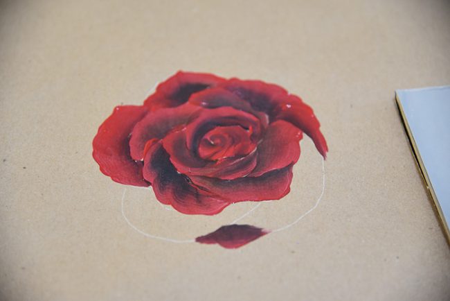 Paint a Red Rose in Acrylics - Pamela Groppe Art - Acrylic Painting for ...