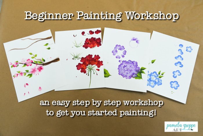 Learn to Paint Fast & Easy Workshop - Pamela Groppe Art - Acrylic ...