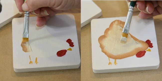 easy Paint Chickens in acrylics - Pamela Groppe Art - Acrylic Painting ...