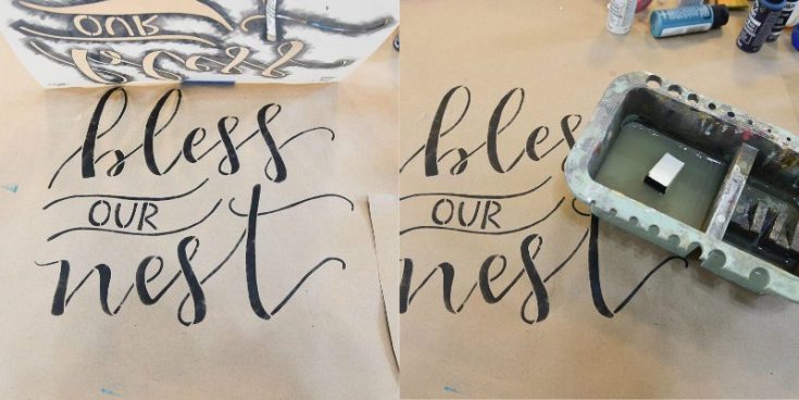 How to Stencil cleanly with no gaps - Pamela Groppe Art - Acrylic ...