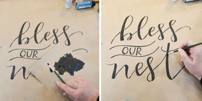 How to Stencil cleanly with no gaps - Pamela Groppe Art - Acrylic ...