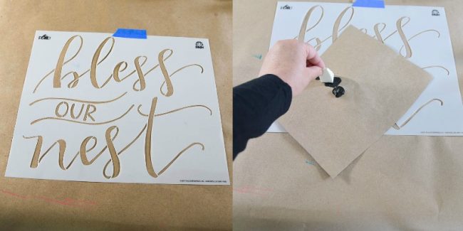 How to Stencil cleanly with no gaps - Pamela Groppe Art - Acrylic ...