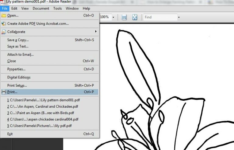 How to Enlarge Painting Patterns or Traceables - Pamela Groppe Art ...