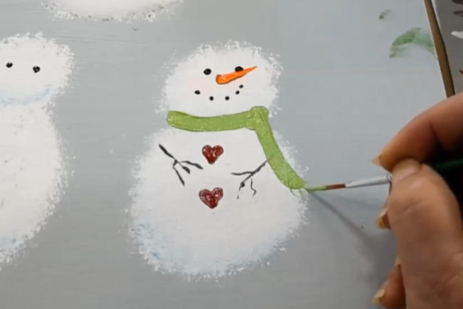 easy How to Paint a Snowman - Pamela Groppe Art - Acrylic Painting for ...