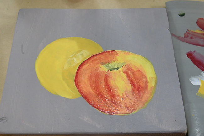 Paint an Apple in Acrylics - Pamela Groppe Art - Acrylic Painting for ...