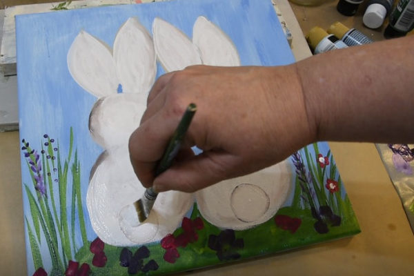 Paint Bunnies in Acrylics - Pamela Groppe Art - Acrylic Painting for ...