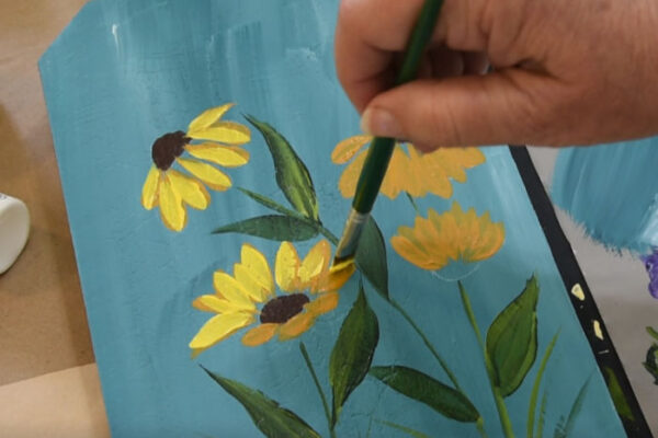 How to Paint Black Eyed Susans - Pamela Groppe Art - Acrylic Painting ...