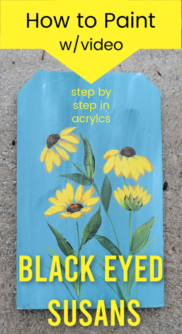How to Paint Black Eyed Susans - Pamela Groppe Art - Acrylic Painting ...