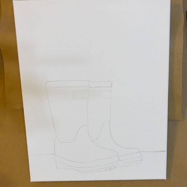 Paint Boots in Acrylics - Pamela Groppe Art - Acrylic Painting for ...