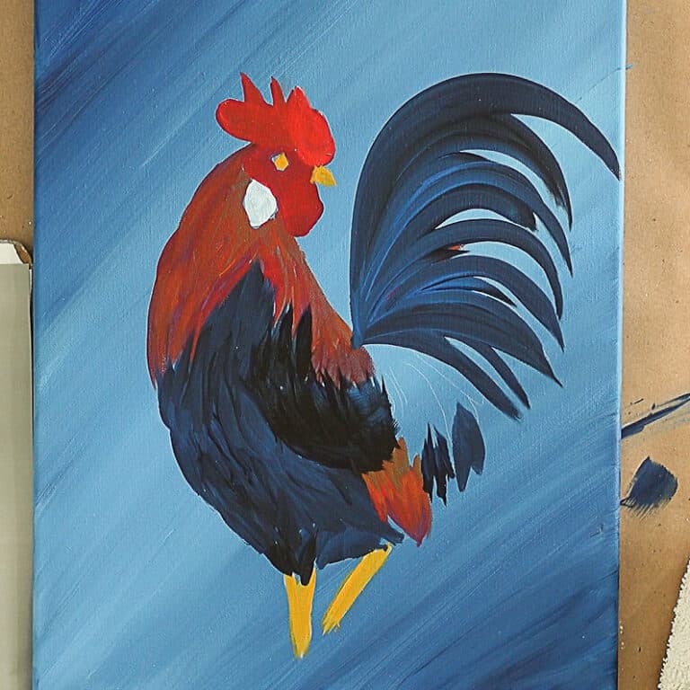 easy Paint Chickens in acrylics - Pamela Groppe Art - Acrylic Painting ...