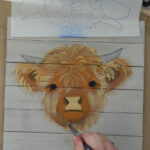 Highland Cow Painting - Pamela Groppe Art - Acrylic Painting for Beginners